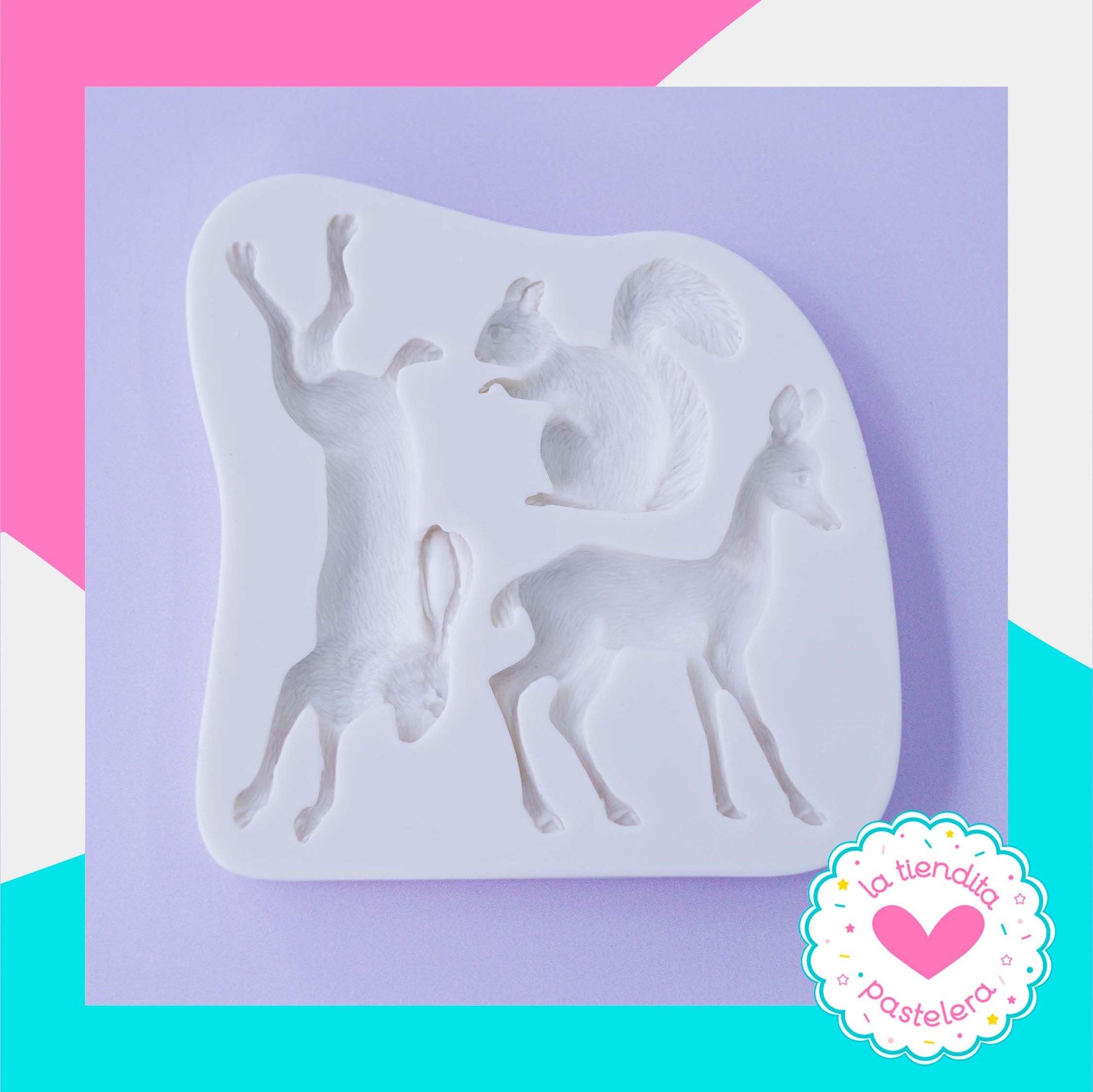 Molde de Silicón "Animales de otoño" — La Tiendita Pastelera MX