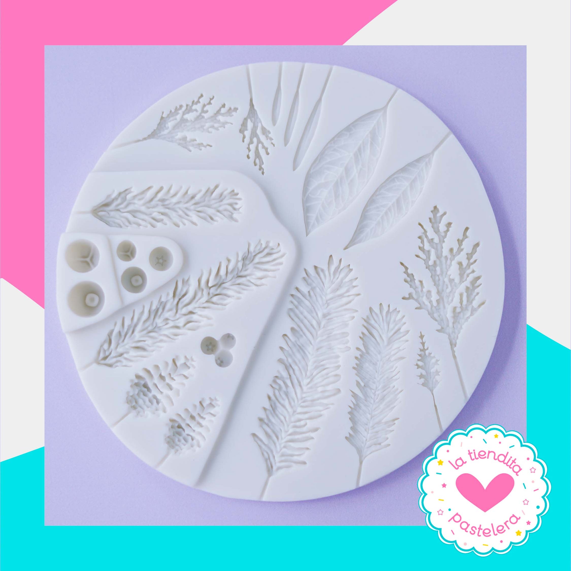 Molde de Silicón "Hojas otoñales" — La Tiendita Pastelera MX